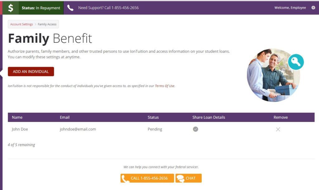 Features | IonTuition | Student Loan Repayment Technology